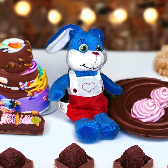 Toys | Ferrero Kinder Surprise Plush Blue Bunny Girl Rabbit Mascot ...
